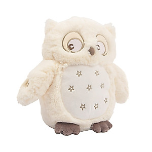 Linzy Toys, 12" SOFT DREAMS OWL W/LULLABY & NIGHT LIGHT,Polyester