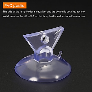 MECCANIXITY Bulb Changers, 35mm Dia. Suction Cup Light Lamp Replacing Tools for GU10 MR16 Bulbs, Black Clear PVC, 2 Set