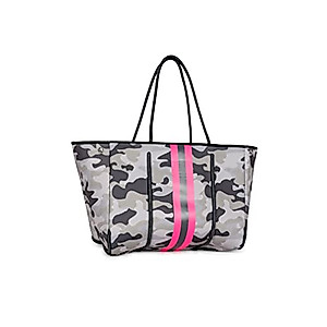 Haute Shore - Greyson Cairo Neoprene Tote Bag w/Zipper Wristlet Inside, One_Size