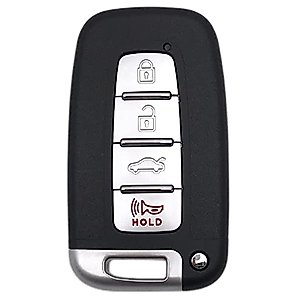Horande Keyless Entry Replacement Key Fob Case Shell fits for Hyundai Sonata Elantra Genesis Sedan Veloster Key Fob Shell for Kia Optima Remote Control Key Fob Cover 4 Buttons