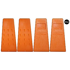 Cold Creek Loggers - Made in USA ! - 5.5 Inch Felling Wedge Chain Saw Logging Supplies Set of 4