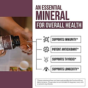 Total Selenium - 200 mcg, Plant-Based Selenium - Full Spectrum, Contains 4 Essential Organic Forms of Selenium Including Selenomethionine - Derived from Garlic - 60 Capsules