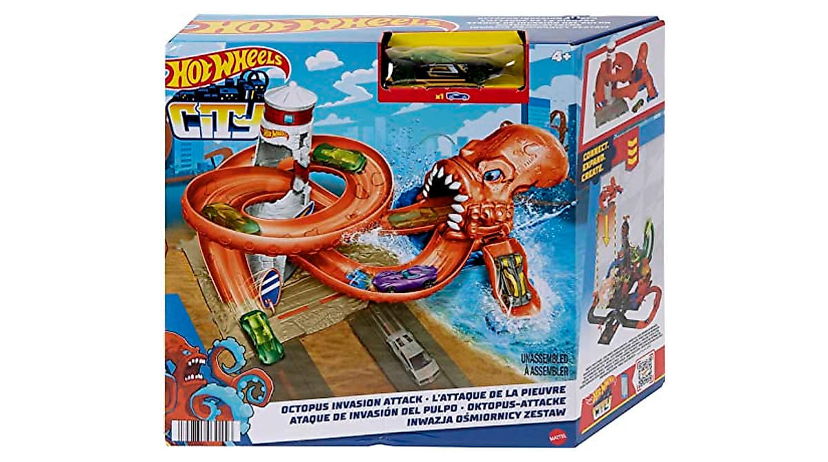 Hot Wheels Octopus Invasion Track Set - Exciting Fun!