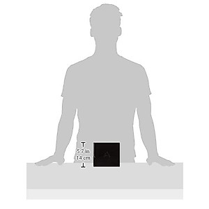 Mini Buddha Board Art Set: Water Drawing Writing Board w/ Mini Water Brush for Mindfulness & Meditation – Zen Based Drawing Board - Painting & Art Supplies – Ideal Relaxation Gifts (5” x 5”, Black)