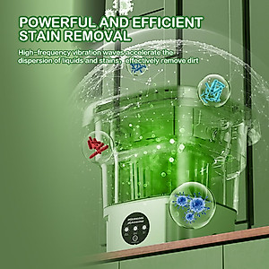 Foldable Portable Washing Machine, Half Automatic High Capacity Mini Washer with 3 Modes,Deep Cleaning for Baby Clothes,Underwear,Socks,Suitable for Dormitories,Camping,Travel and Apartment Dirt