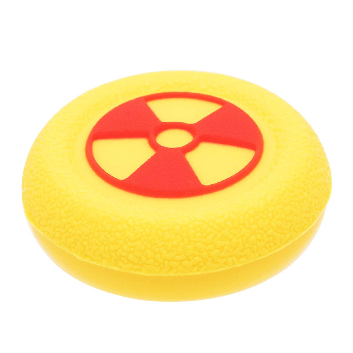Playrealm Soft Rubber Silicone 3D Texture Thumb Grip Cover x 4 for PS5, PS4, Xbox Series X/S, Xbox One, Switch PRO Controller(Radiation Black Yellow Pack)