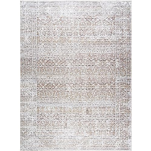 Livabliss x Our PNW Home Rainier Updated Traditional Washable Area Rug, 7'10" x 10'2", Taupe