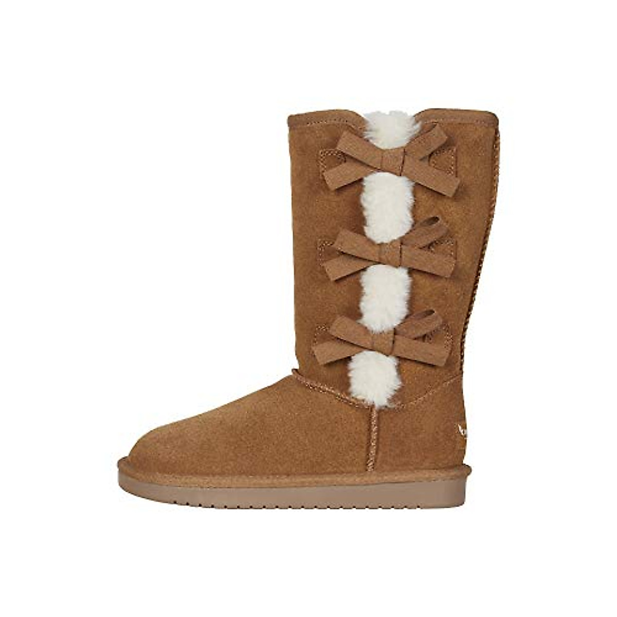 Koolaburra by UGG Unisex-Child Victoria Tall Boot, Chestnut, 1 Little Kid