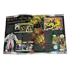 Eaglemoss Marvel Chess Collection Incredible Hulk and She-Hulk Rook Hand-Sculpted Resin Chess Piece with Magazine