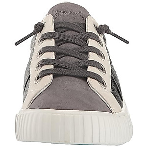 Blowfish Malibu Women's Wave-B Sneaker, Gunmetal Tumble/DkGreyMicFib/RedRefle, 9M