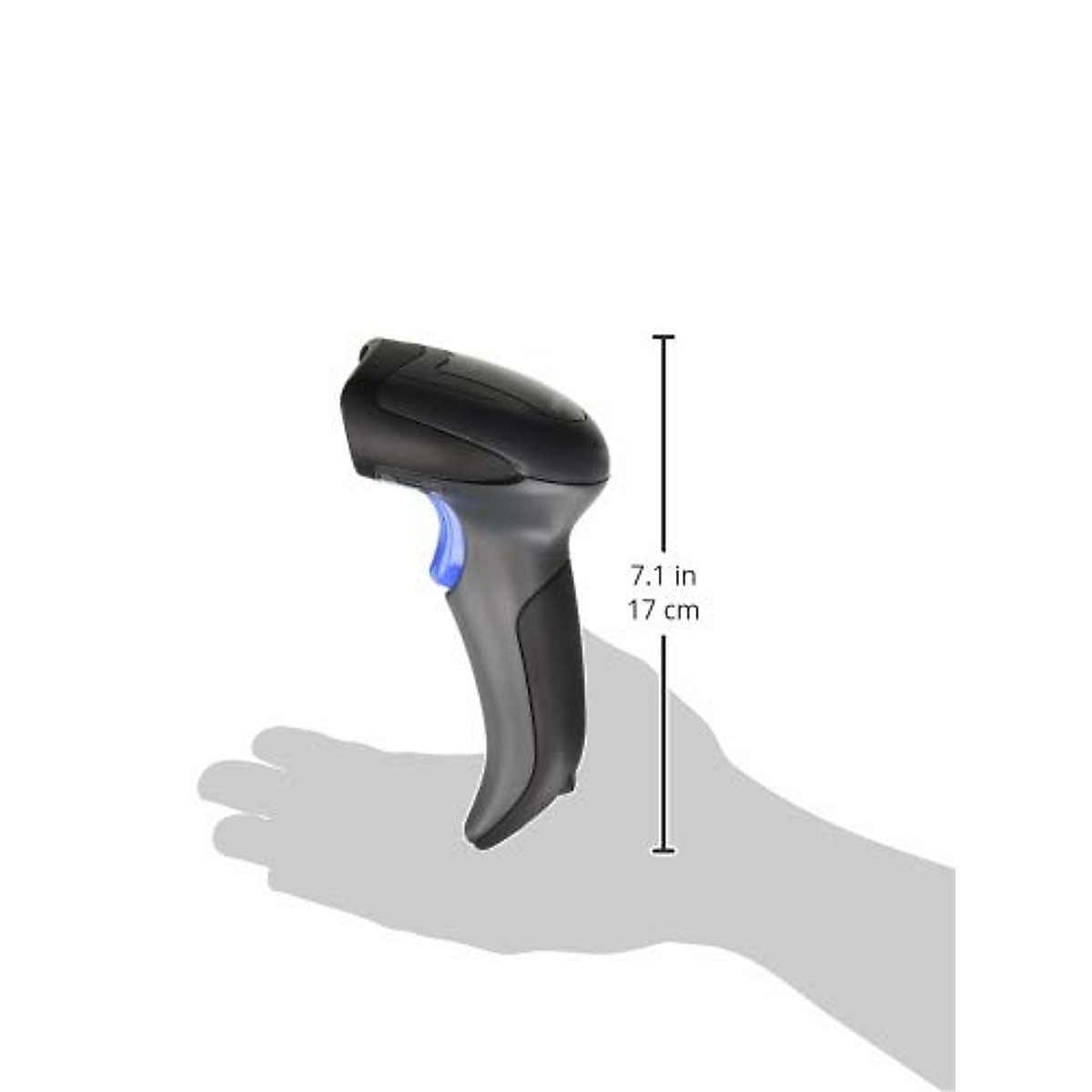 Datalogic QD2430 QuickScan Handheld Omnidirectional Barcode Scanner/imager(1-D, 2-D and PDF417) with USB Cable and Stand, Black, QD2430-BKK1S