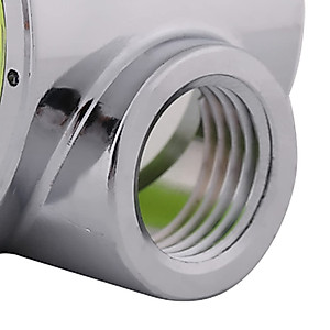 Oumefar Tungsten Alloy Standard Thread Computer Water Cooling Flow Indicator G1/4 Inch Visual Water Flow Indicator for Observing Water Flow Speed etc