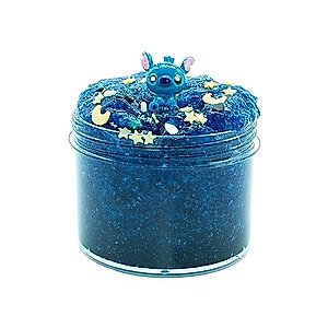 Glimmer Slime Crunchy, Blue Sugar Blitz Slime kit for Girls,Super Soft and Non-Sticky, Birthday Gifts Party Favors