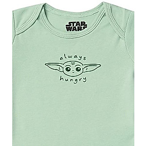 Amazon Essentials Disney | Marvel | Star Wars Unisex Babies' 6-Piece Outfit Set, Pack of 6, Star Wars The Child, 6-9 Months