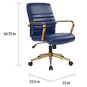 OSP Home Furnishings Baldwin Office Chair, Cream