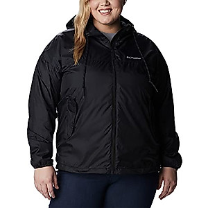 Columbia Women's Flash Challenger Lined Windbreaker, Black, Small