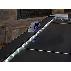TRIUMPH SPORTS USA Lumen-X Lazer 6’ Interactive Air Hockey Table Featuring All-Rail LED Lighting and In-Game Music