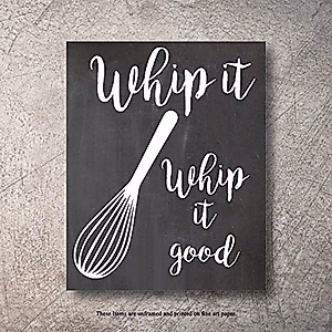 Home Decor Funny Gift 6 Kitchen Wall Art Prints Kitchenware with Sayings Unframed Farmhouse Home Office organization Signs Bar Accessories Decorations sets white house Deco Kitchen Decor (5"x7")