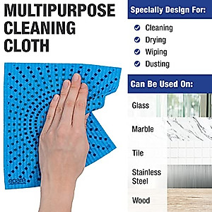 Eparé Swedish Dish Cloths & Cellulose Sponge Cloth - 8 Pack Blue Reusable Dish Cloth - Disposable Dish Cloths for Washing Dishes - Washable Swedish Dish Clothes - Sponge Cloths Kitchen Reusable