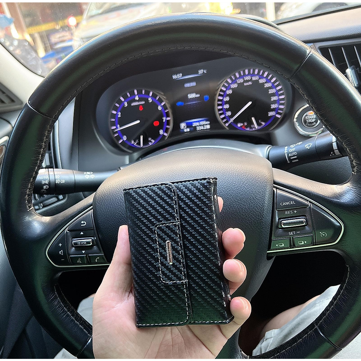 XIDAILINENG-TIYI Business Credit Card Holders Soft Leather Security Card Pack Each Has 26 Card Slots for Organizers Wallet for Men Women