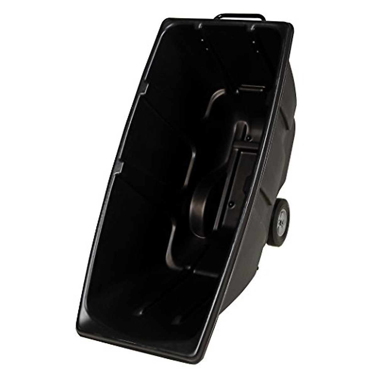 Vestil TDT-50-LD-BLACK Plastic Light Duty Tilt Truck 1/2 Cubic Yard 450 Lb. Capacity Black