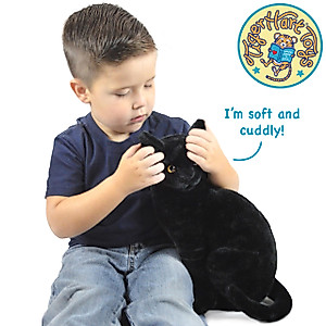 TigerHart Boone The Black Cat - 13 Inch Stuffed Animal Plush