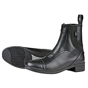SAXON. Syntovia Zip Paddock Boots, Black, Ladies 6.5