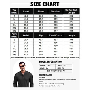 COOFANDY Men's Tracksuit 2 Piece Set Quarter Zip Polo Sweatsuit Athletic Long Sleeve Casual Sports Outfits Running Blue