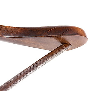 RoyalHanger Coat Hangers 6-Pack, Suit Hangers Wooden Hangers Extra Wide Shoulder for Heavy Coat, Sweater Pant,Retro Finish