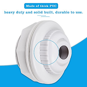 SP1023 1-1/2-Inch FIP Inlet Return Fitting with Locknut and Gasket Exact Replacement for Hayward with 3/4" Directional Flow Eyeball Inlet Jet- Fit in-Ground and Above Ground Swimming Pools（2Pack）