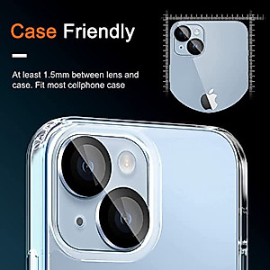 Ferilinso for iPhone 14 iPhone 14 Plus Camera Lens Protector for iPhone 13 13 Mini Camera Lens Protector Accessories CAmerA Cover 9H GlaSs Unbreakable PRotection Case