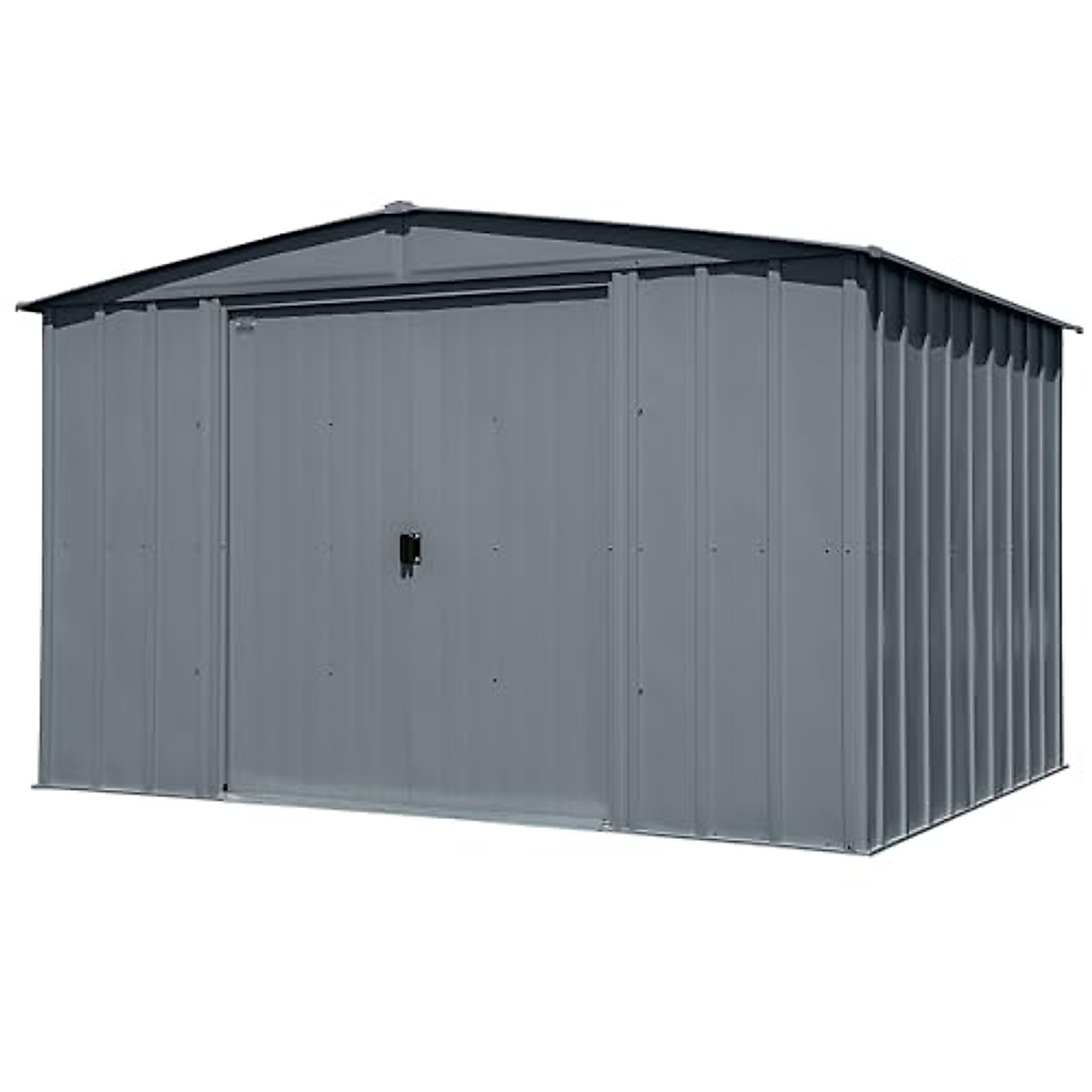 Arrow Classic Steel Storage Shed, 10x8, Charcoal