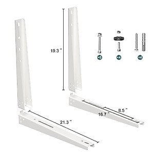 Mini Split Wall Mounting Bracket for Outdoor Condenser 7000-24000 BTU Universal Mini Split Heat Pump Systems Support Brackets Support up to 330 lbs