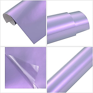 XhuangTech Chameleon Vinyl Wrap Grey to Purple Adhesive Car Body Film Sticker Decal Sheet Roll Air Bubble Release DIY (Grey to Purple, 60" x 59FT （1.52M x 18M)