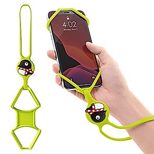 【Bone】 Strap Phone Tie, Silicone Wrist Lanyard, Universal Cell Phone Wrist Lanyard Holder, Hand Strap Smartphone Case: iPhone 12 11 Pro Max XS XR X Samsung Galaxy S10 S9Note 10 9 Pixel 3 XLMaruPenguin