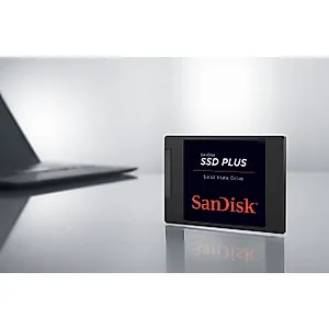 SanDisk SSD PLUS 1TB Internal SSD - SATA III 6 Gb/s, 2.5"/7mm, Up to 535 MB/s - SDSSDA-1T00-G26