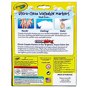 Crayola Washable Markers, Assorted Tropical Colors, 8 Count