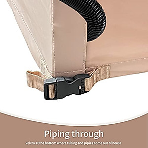 Glensam Air Conditioner Cover for Outside Units-ReliableAC Cover Water Resistant Fabric Windproof Design -Square Fits up to 36 x 36 x 39 inches