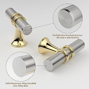 OYX 6Pack 5inch Drawer Pull Brushed Nickel Cabinet Pulls