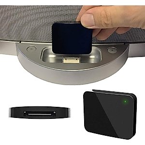 30 Pin Bluetooth Adapter, Wireless 30Pin Stereo Audio Adapter Bluetooth 5.0 Music Receiver for Bose Sounddock II 2 10 Lifestyle V35 135 Digital Music System Home Entertainment Speakers