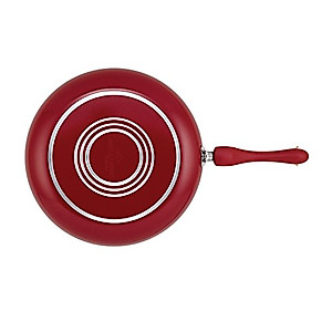 Paula Deen Signature Dishwasher Safe Nonstick Cookware Pots and Pans Set, 17 Piece, Red