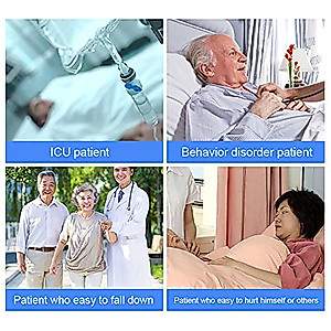 Wisexplorer Medical Hand Restraints Safety Mitts Glove for Dementia Elderly and Patients, Fingers Separated Design with Breathable Mesh and Thick Sponge