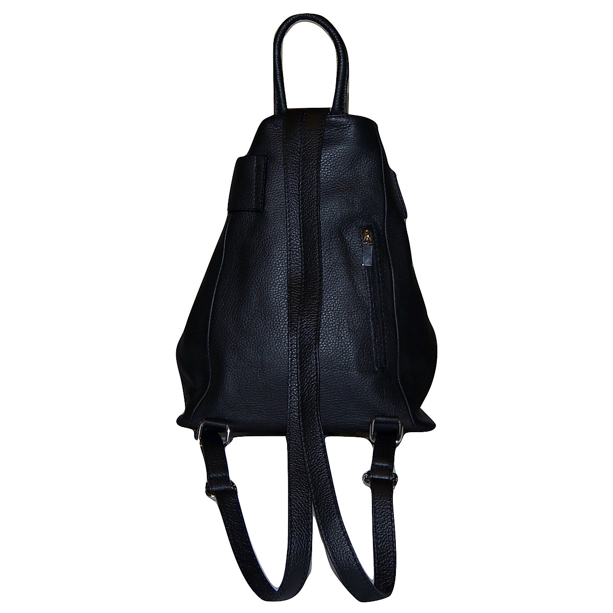 LaGaksta Stella Convertible Leather Backpack Purse – Casual Travel Tote Bag (Black)