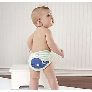 Baby Aspen Beach Bums 3 Piece Bloomers, Newborn Bathing Suit, Diaper Cover, Swimmers, 0-6 Months