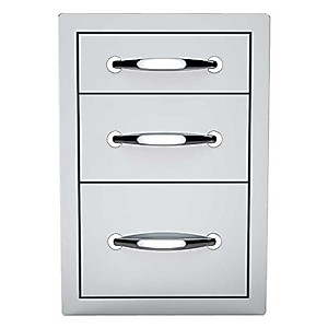 SUNSTONE B-TD18 14-Inch Flush Triple Access Drawer