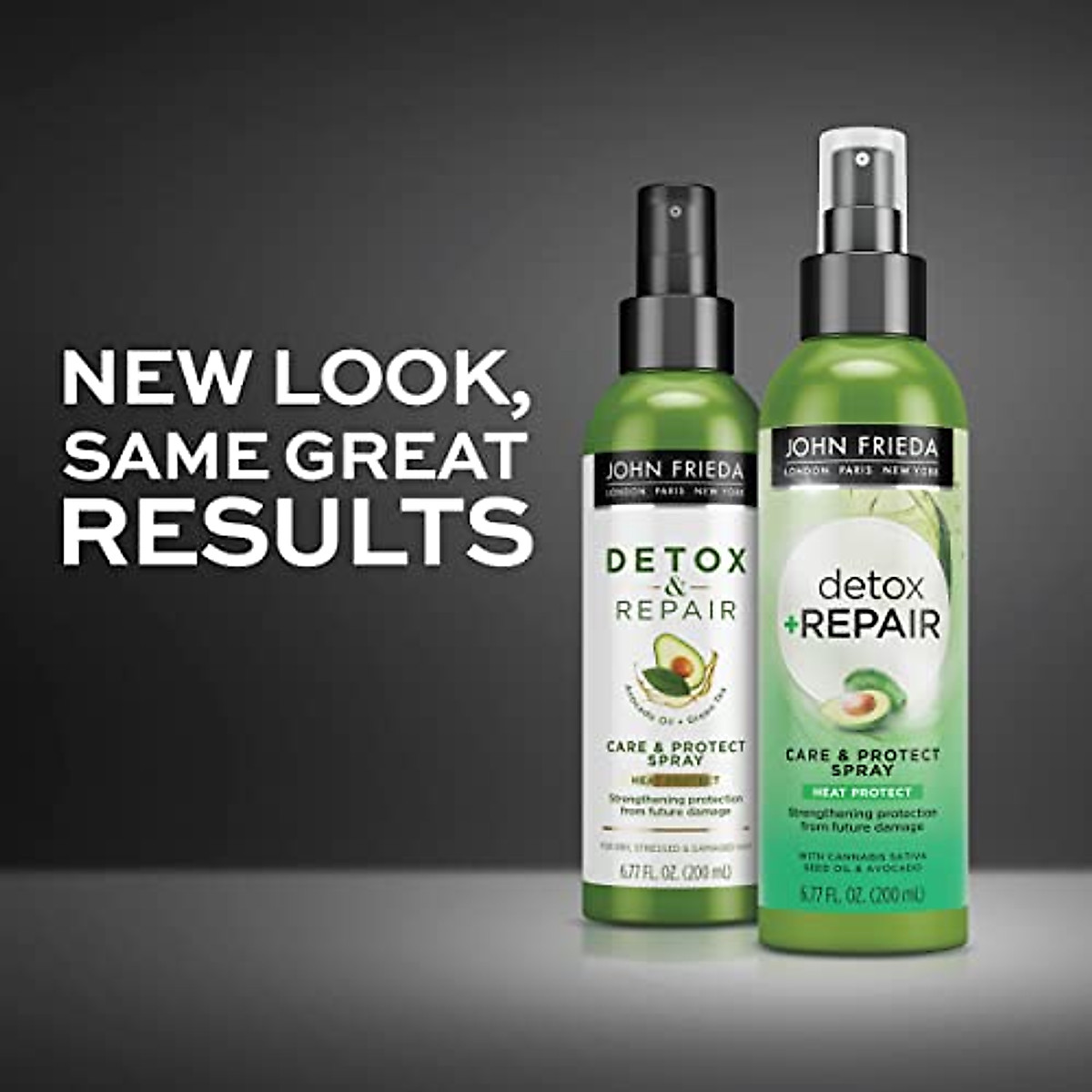 John Frieda Detox and Repair Care & Protect Spray, Styling Spray for Dry and Tangled Hair, 6.77 Ounce