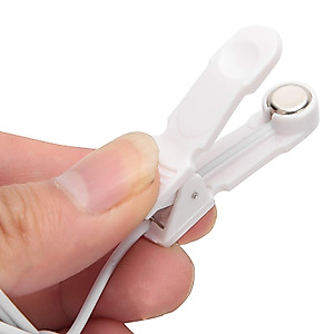 5pcs / Bag 2.35mm Electrode Wire, Ear Clip Electrode Wires Cable for TENS Unit Physiotherapy Machine