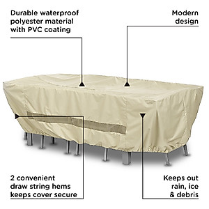 AnyWeather AWPC05 Patio Table with Chairs Outdoor Cover