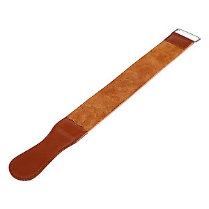 Barber Strop Leather, Leather Strop for Straight Sharpening and Smooth, Sharpening Strap,8.5" Straight Strops Cow Leather Sharpening Strap Straight Leather Strop