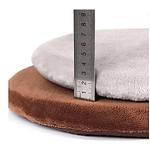 Oleewel Memory 13 inch Foam Seat Cushion Anti-Slip Soft Round Stool Cushion Chair Pad Black